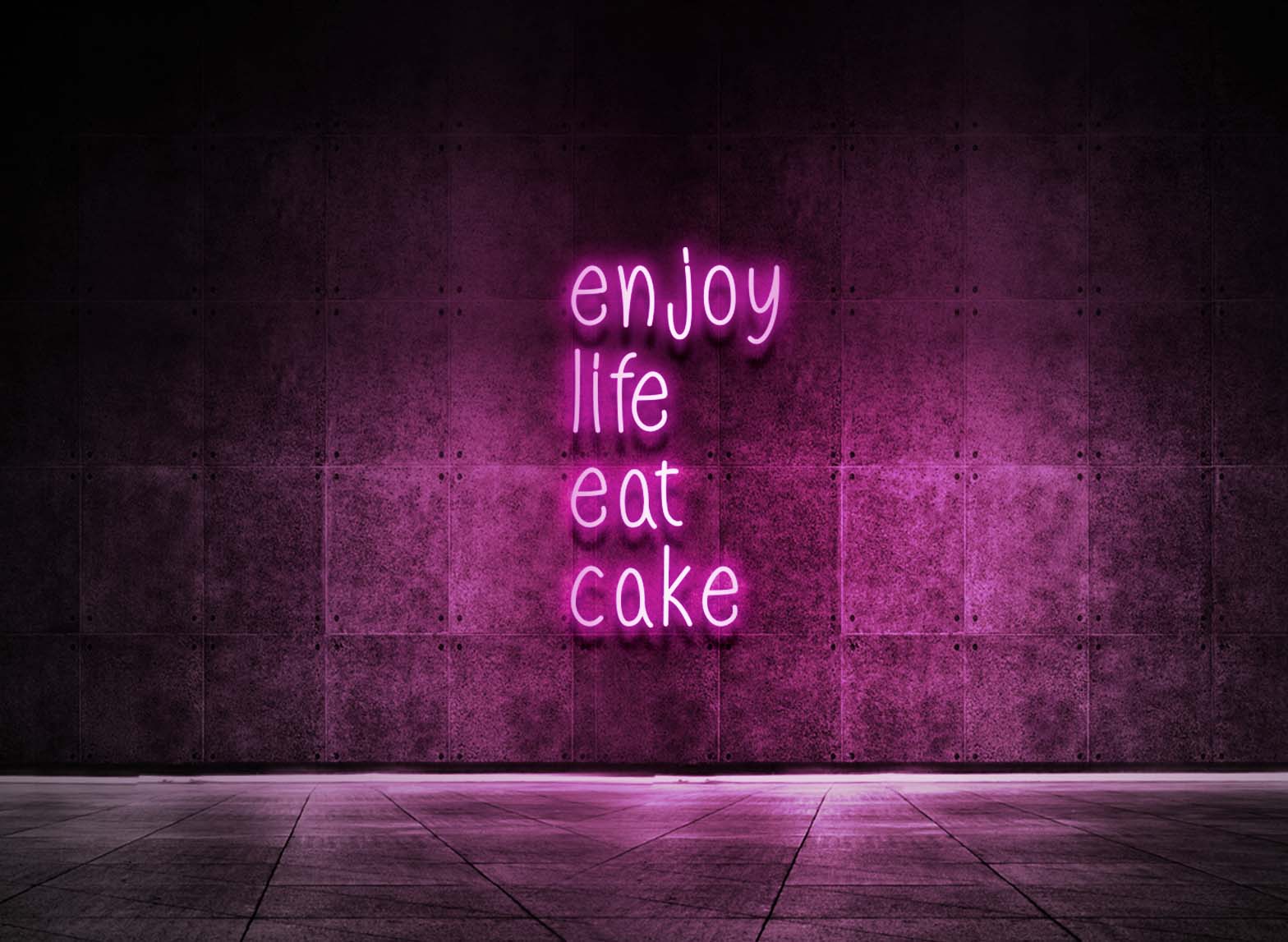 ENJOY LIFE EAT CAKE – NEON VIBES®