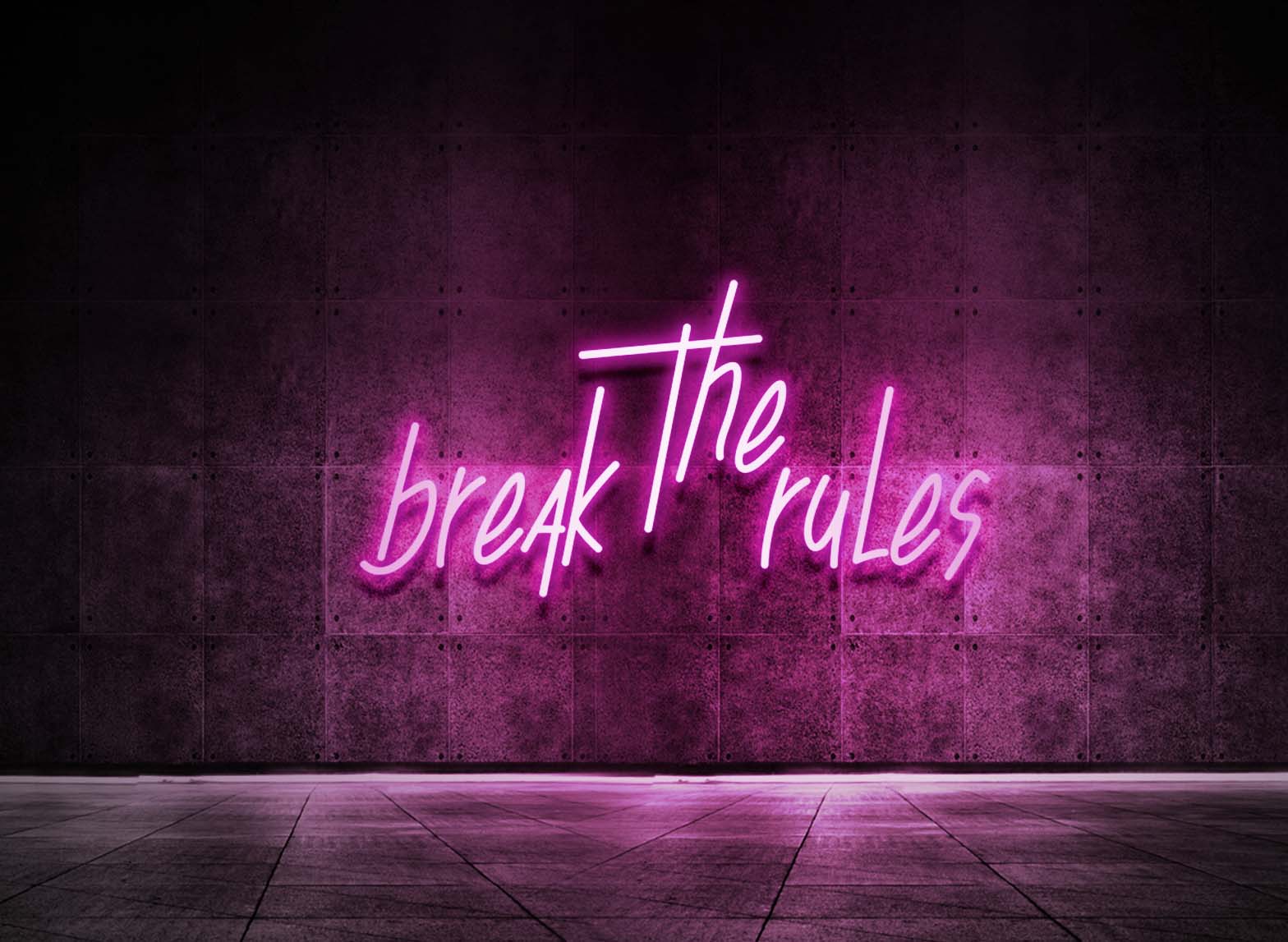 BREAK THE RULES – NEON VIBES®